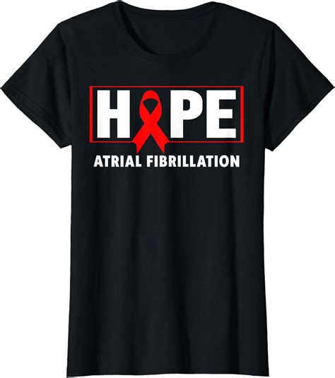Sam Soft Afib Hope Atrial Fibrillation Support Tee T Shirt