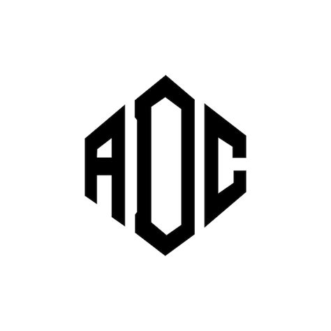 Premium Vector Adc Letter Logo Design With Polygon Shape Adc Polygon