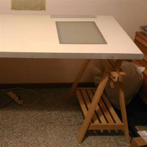 Ikea Drafting Table W Lightbox Furniture And Home Living Furniture Tables And Sets On Carousell