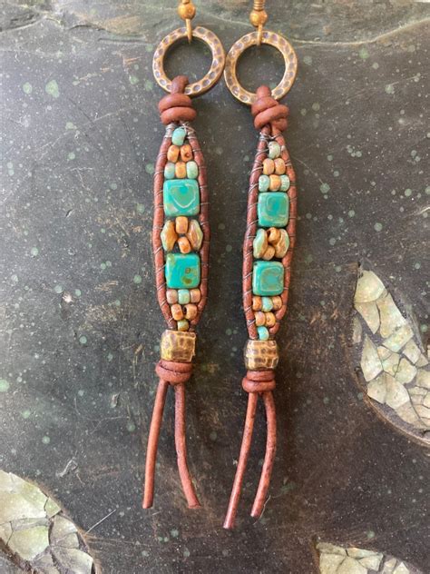 Handmade Boho Style Hanging Earrings Etsy