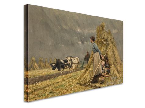 Emile Claus The Haymakers 1896 Canvas Gallery Wrapped Or Etsy