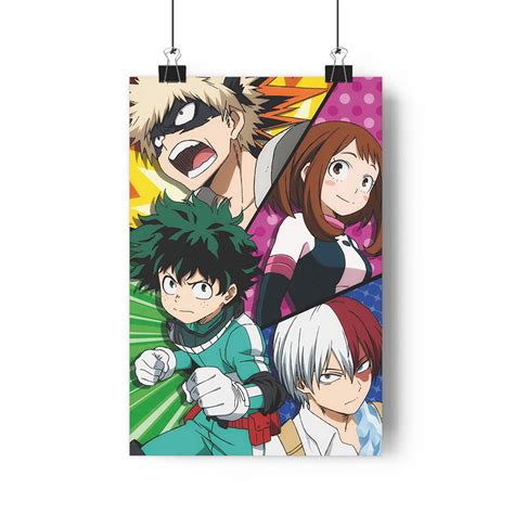 Poster Boku No Hero Bakugo Ochako Todoroki Y Deku Rirume