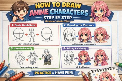 How To Draw Anime Characters Step By Step Beginner To Pro Guide