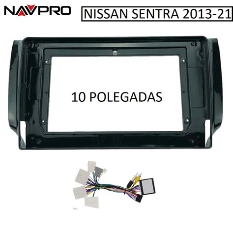Nissan Sentra B17 2013 2021 Moldura E Chicotes De Instalação Para