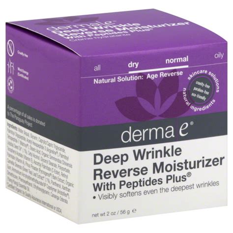 Derma E Natural Skincare Deep Wrinkle Peptide Moisturizer 2 Ounces