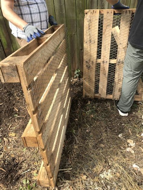 How To Build A Compost Bin Out Of Used Wood Pallets — Kitchen Plot In