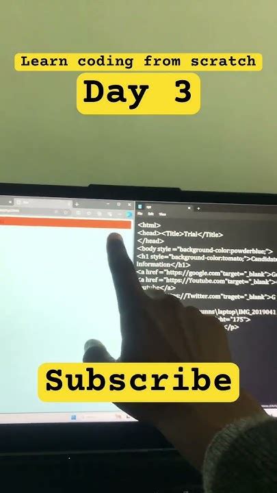 Day 3 Learn Coding From Scratch Youtube