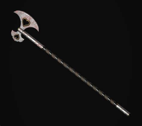 Pink Axe Free Vr Ar Low Poly 3d Model Cgtrader