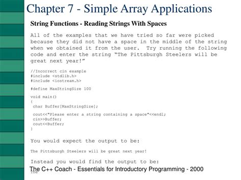 Ppt Chapter 7 Simple Array Applications Powerpoint Presentation