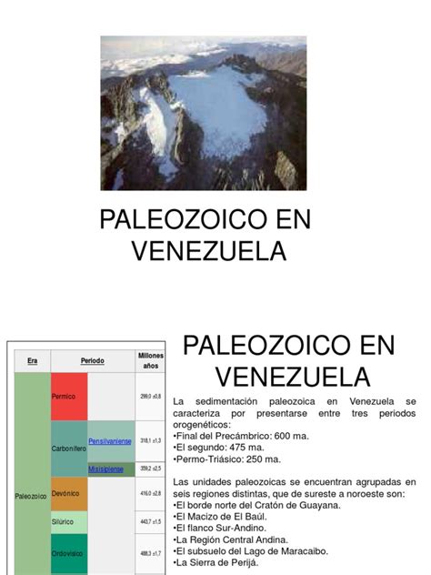 Geología De Venezuela Tema 5 Pdf Andes Cretáceo