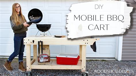How To Build An Easy Diy Grill Cart And Bbq Prep Station Youtube
