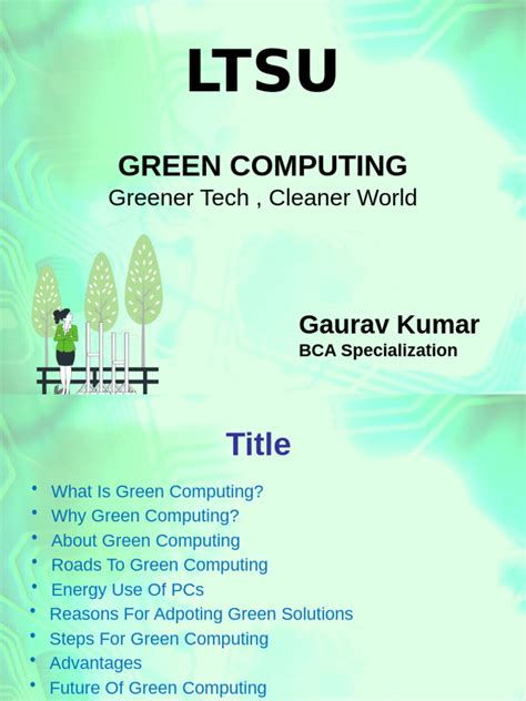 Green Computing Ppt Pdf