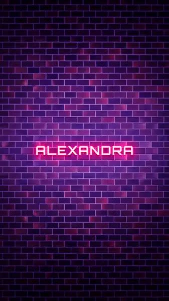 Alexandra Wallpaper By Words And Names By Mhk Download On Zedge™ B41b