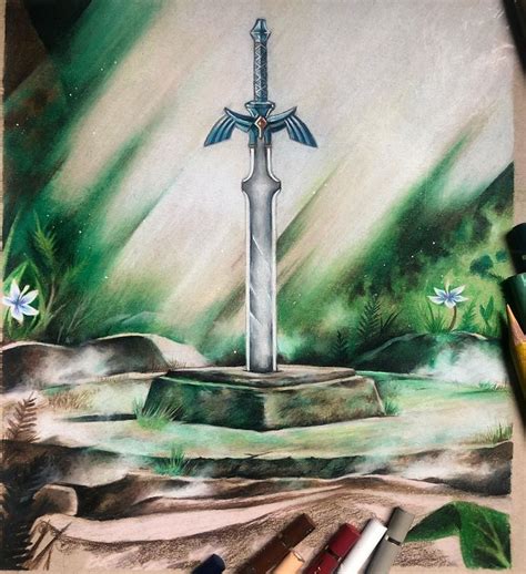 Master Sword Zelda Drawing At Barbara Eley Blog