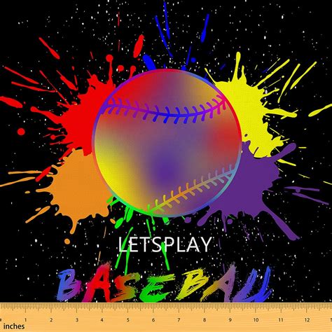 Baseball Fabric By The Yard Ball Sports Theme Upholstery Fabric