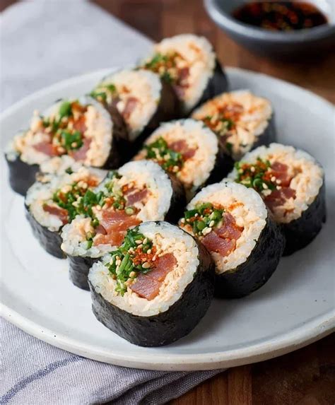 Spicy Tuna Kimbap Easy Minute Recipe