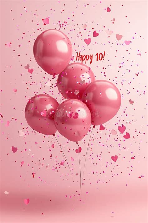 Decade Celebration Text Happy 10 Years A Significant Milestone With