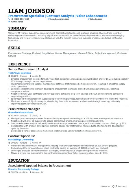 10 Contract Analyst Resume Examples And Guide For 2026