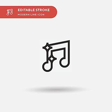 Basic Vector Icon Of Musical Notes A Simplified Illustrative Symbol