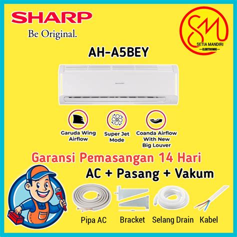 Jual Ac Sharp 12 Pk Aha 05bey05bby Murah Ah05bey Standard Pasang