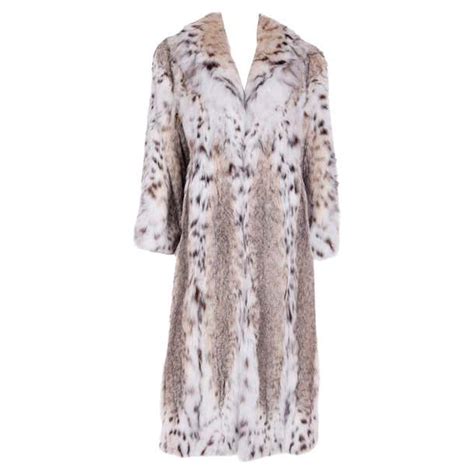 1980s Vintage Lynx Fur Coat With Silk Lining For Sale At 1stdibs Lynx