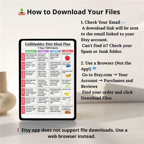 Gallbladder Diet Meal Plan 7 Day 1200 Calorie Low Fat Meal Plan