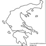 Printable Blank Map Of Greece Outline For Study Purposes