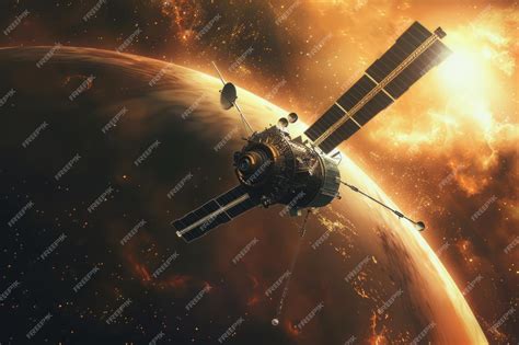 Premium Photo Autonomous Space Probe Near Planet In Outer Space
