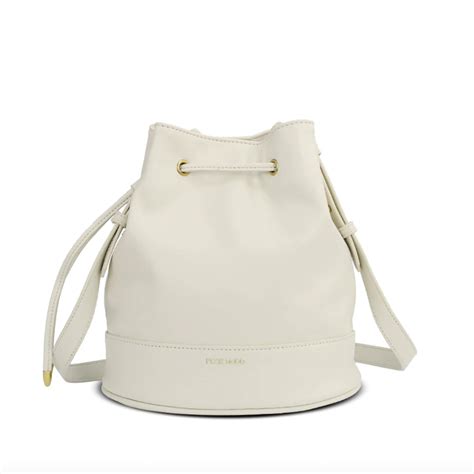 Clearance Pixie Mood Amber Bucket Bag Coconut Cream Vegan Supply