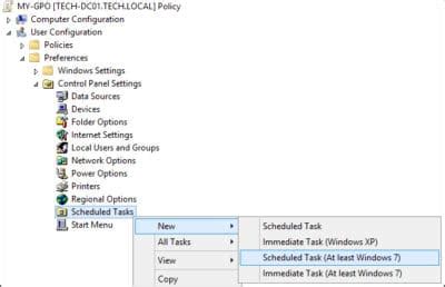 Tutorial GPO Create A Scheduled Task Step By Step