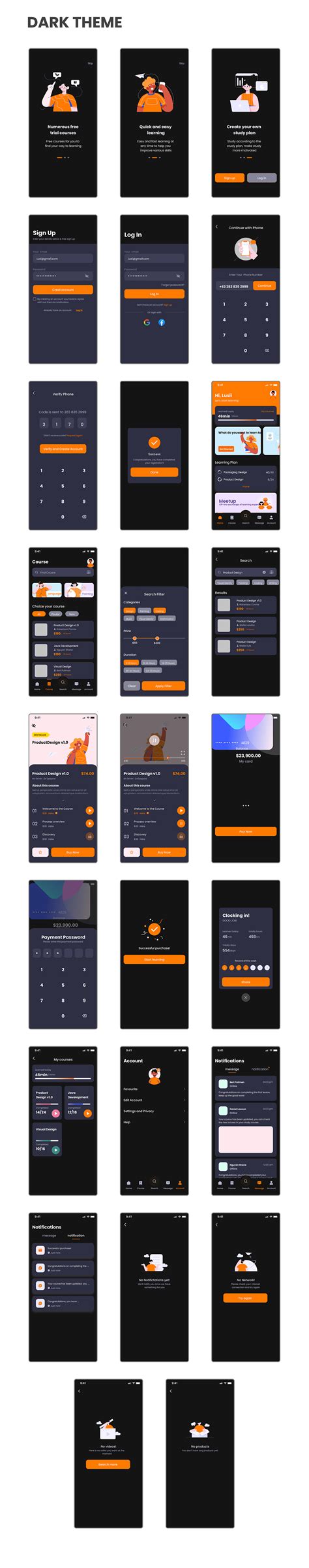 Online Learning App Ui Design Behance Online Learning App Ui Design Behance