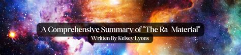 The Ra Material A Comprehensive Summary By Kelsey Lyons Medium