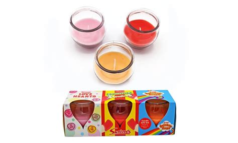 Up To 44 Off Set Of 3 Swizzels Candy Scented Candles 43g Groupon