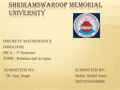 Relation And Its Type Discrete Mathematicspdf
