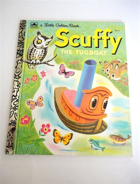 Little Golden Book Scuffy The Tugboat Etsy Little Golden Books