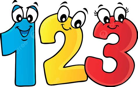 Cartoon Numbers Theme Image 1 Vectors Artwork Colours Vector Numbers