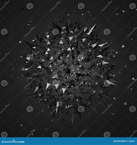 Abstract 3d Rendering Of Flying Particles Stock Illustration Illustration Of Matrix Abstract
