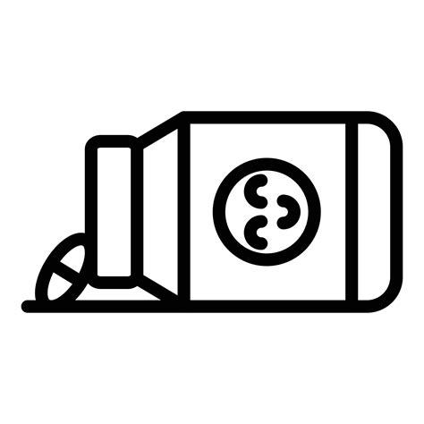 Medical Pills Icon Outline Style 15887543 Vector Art At Vecteezy