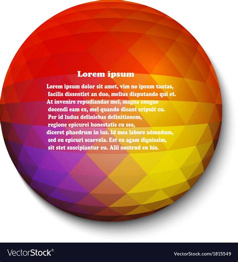 Round Abstract Geometric Design Element Royalty Free Vector