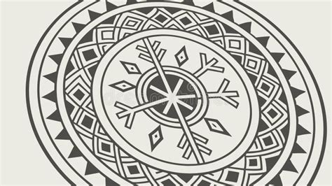 Geometric Shield Pattern Decorative And Medieval Style Designs Vector