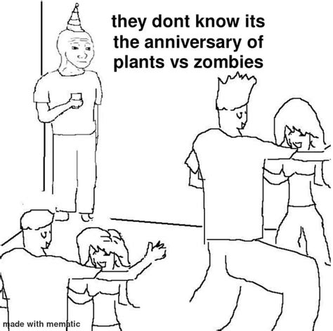 Pvz Anniversary Meme Starter Pack R Plantsvszombies