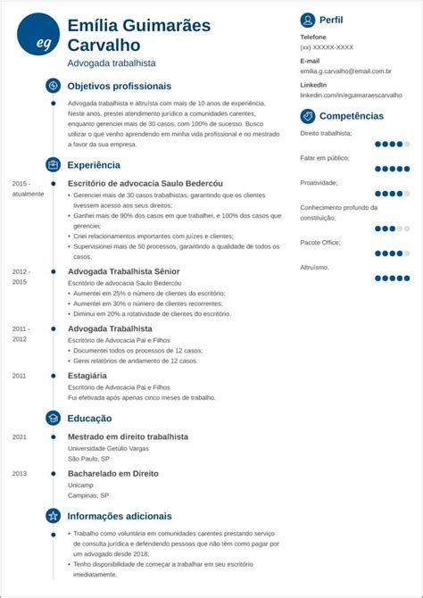 Modelo De Currículo Simples Em Word Ou Pdf 18 Exemplos