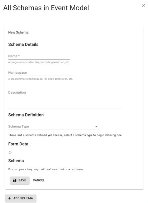 Define A Model Schema ONote Docs