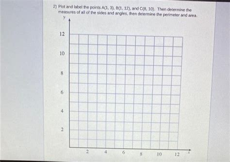 Solved Plot And Label The Points A B And