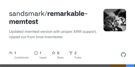 GitHub Sandsmark Remarkable Memtest Updated Memtest Version With Proper ARM Support Ripped