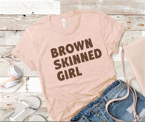 Brown Skinned Girl Black Girl Brown Girl Blm Etsy