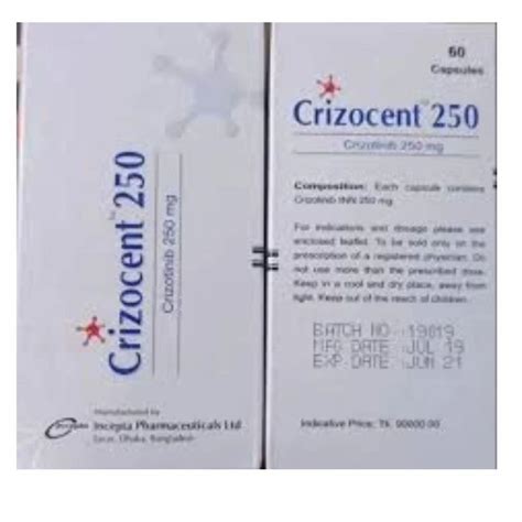 Crizotinib 250 Mg Capsules At ₹ 8785box Crizalk Capsules In Walani