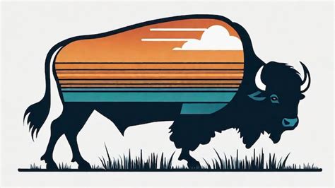 Espèces De Buffles Puissantes Et Résistantes Photo Premium