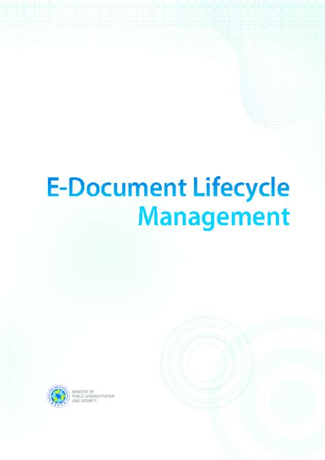 Pdf E Document Lifecycle Management