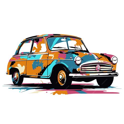 Premium Vector Pop Art Car